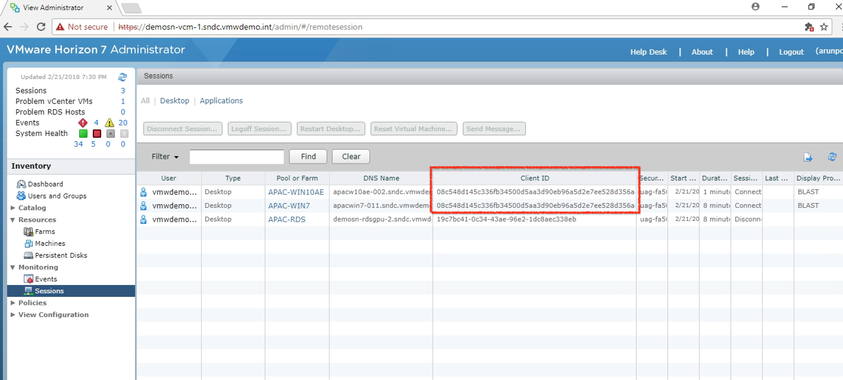 VMware Horizon Client ID explained – Arun.P.C's Blog